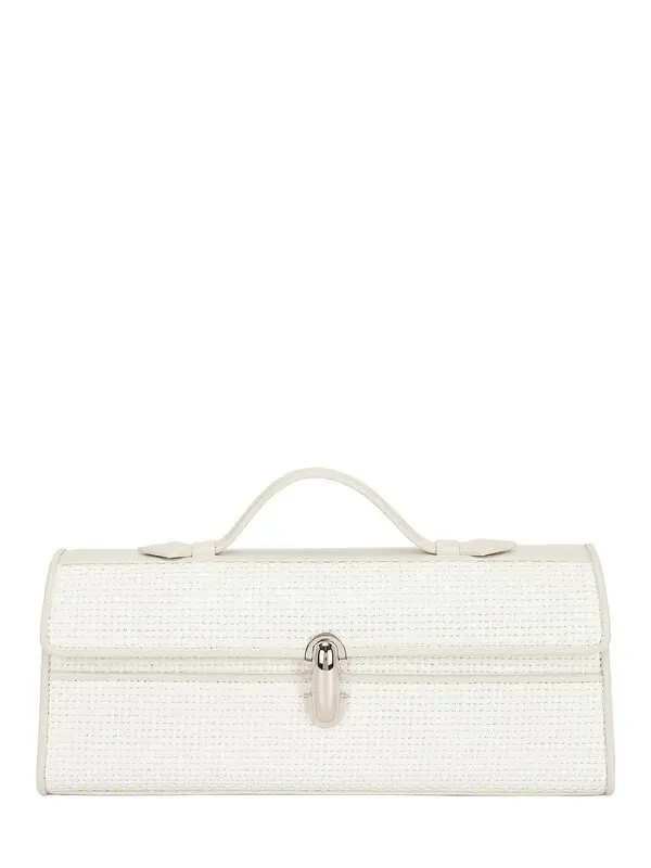 Savette Slim Symmetry Pochette Bag - Ivory