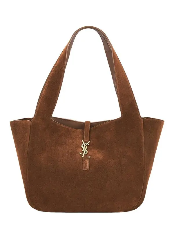 Saint Laurent Le 5 A 7 Tote Bag - Orange Caramel Cognac