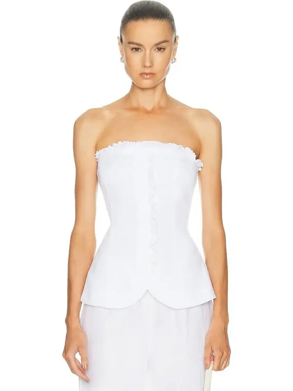 Posse Florence Strapless Top - Ivory