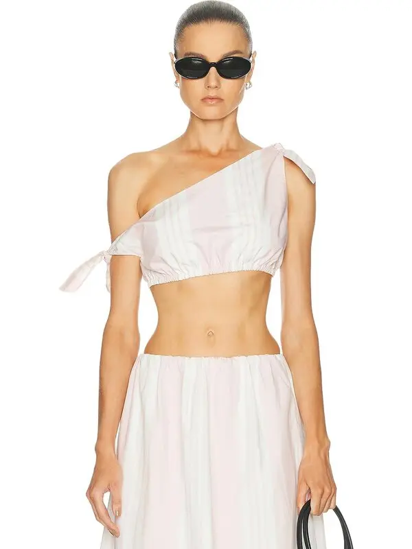 Posse Rosie Tie Top - Pink Stripe