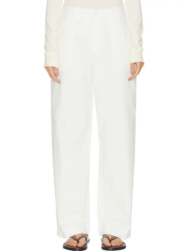 Matteau Straight Leg Cargo Pant - Chalk
