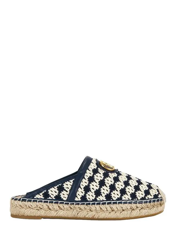 Valentino Garavani V Logo Signature Mule Espadrilles - Worker Papyrus & Worker