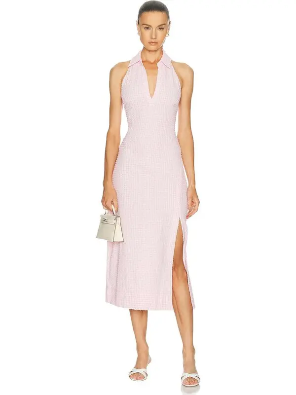 Simkhai Clairmont Midi Dress - Daisy Ivory