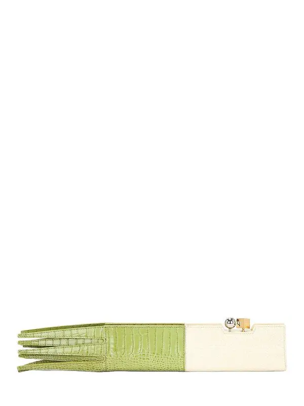 Jacquemus La Pochette Poireau Bag - Green & Dusty Ivory