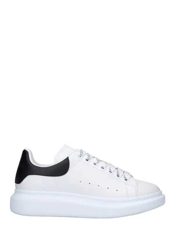 Alexander McQueen Oversize" Calf Leather Sneakers - White