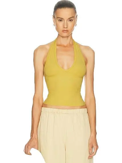 Eterne Halter Top - Saffron