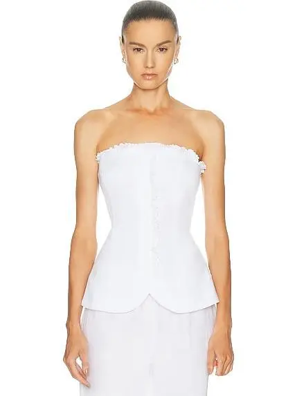 Posse Florence Strapless Top - Ivory
