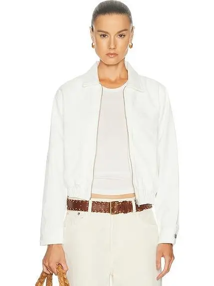 NILI LOTAN Najac Denim Jacket - Cream