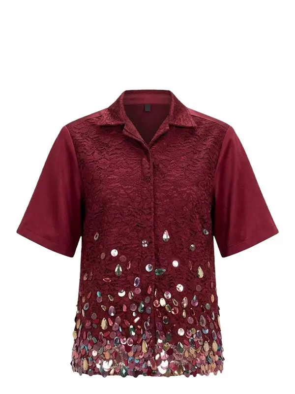 GLAM ON YOU Nalin Top - Red
