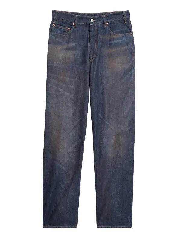 MAISON MARGIELA Relaxed Straight Leg Jeans - Blue