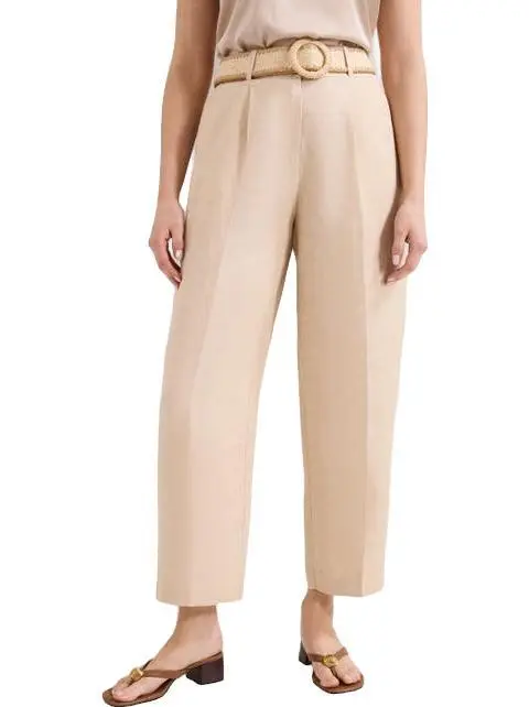 PHASE EIGHT Elena Linen Trousers - Neutral