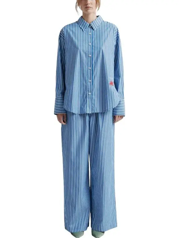 ROMY Tara Shirt - Blue Stripe