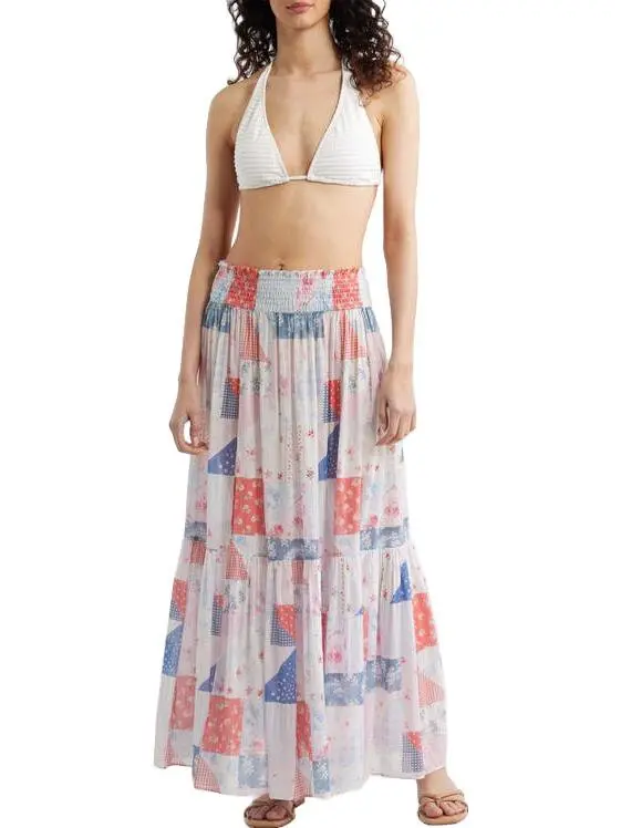 LoveShackFancy Maxi Skirt - Blueberry Sundae