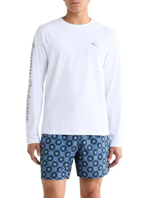 Tommy Bahama Islandzone® Long Sleeve Rashguard - Bright White
