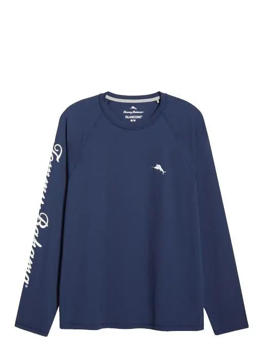 Tommy Bahama Chill Time Bay Islandzone® Long Sleeve Rashguard - Maritime