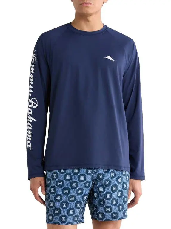 Tommy Bahama Islandzone® Long Sleeve Rashguard - Maritime