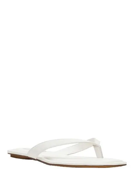 Steve Madden Trella Flip Flop - White Leather