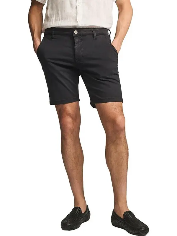 34 Heritage Arizona Slim Fit Flat Front Chino Shorts - Navy Twill