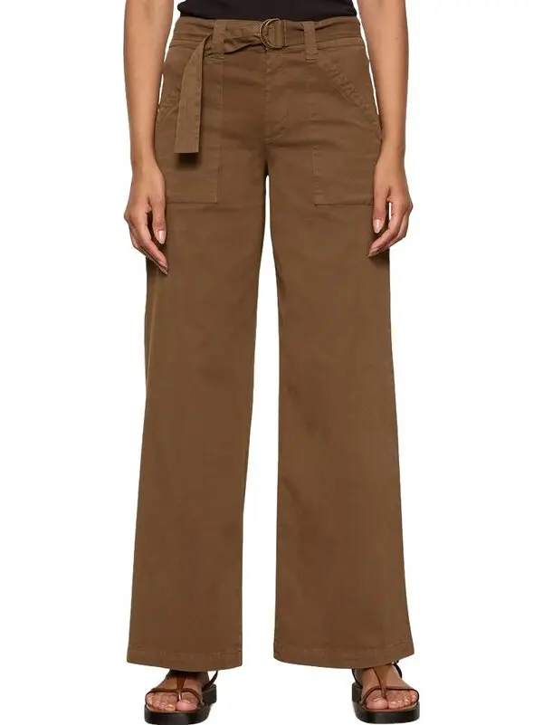 Sanctuary Belted Wide-leg Pants - Timber Brown