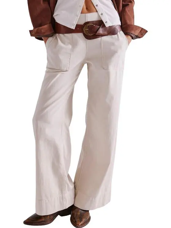 Free People Breezy Wide Leg Jeans - Bright Lights