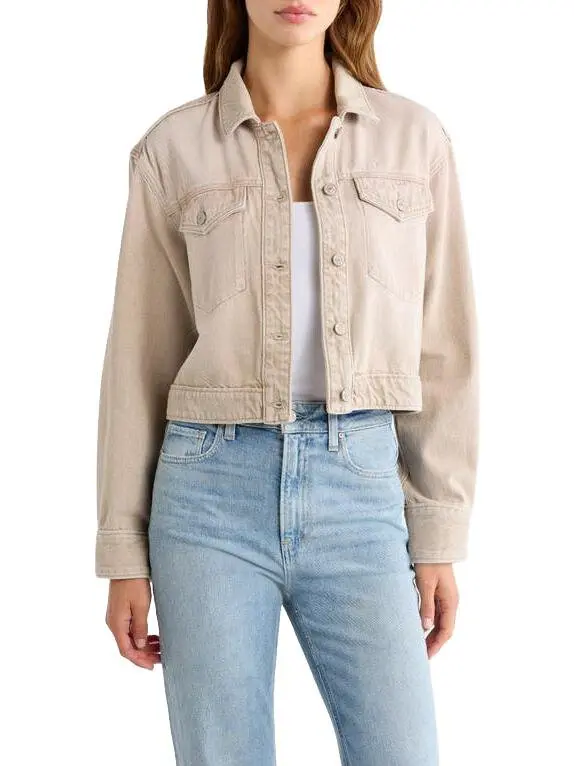 Paige Michele Trucker Jacket - Soft Sepia