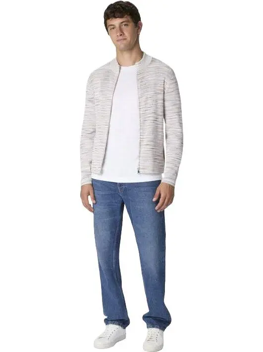 Missoni Ribbed Mock Neck Zip-up Cardigan With Space-dye Texture - Multicoloured