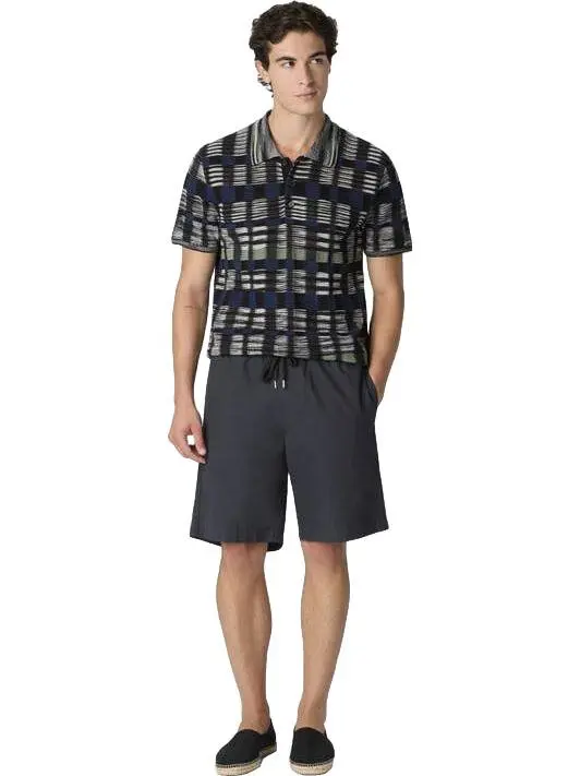 Missoni Cotton Canvas Bermuda Shorts With Zigzag Insert - Beige& White