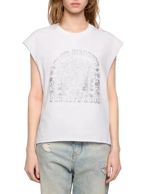 Zadig&Voltaire Cloe Embellished T-shirt - White