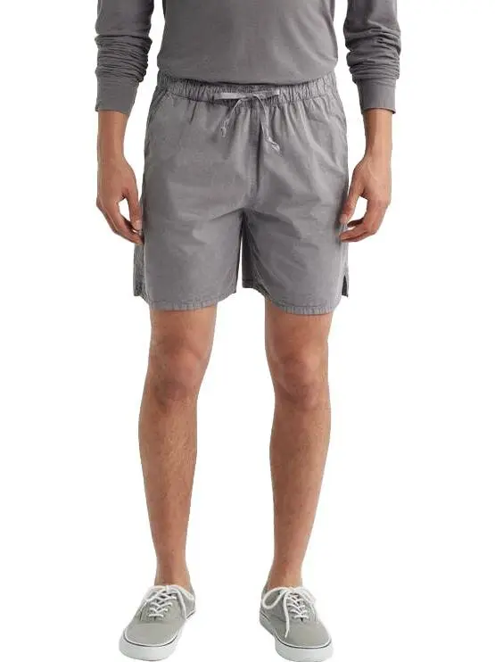 ALEX CRANE Air Organic Cotton Drawstring Shorts - Silver