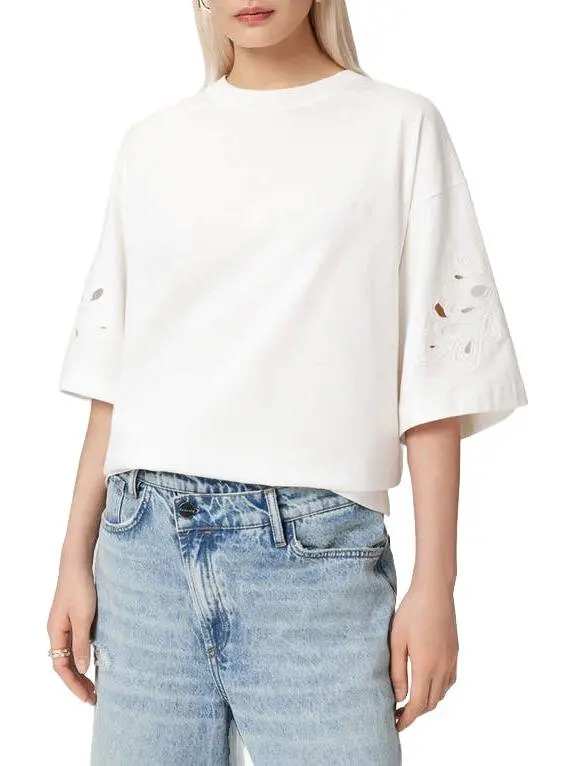 ALLSAINTS Lola Amelie Oversize T-shirt - Optic White