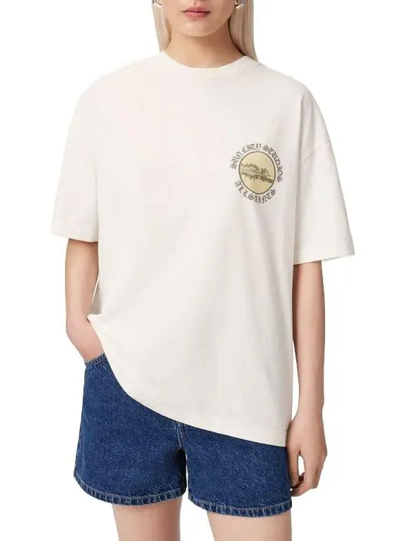 ALLSAINTS Sun City Etta Graphic T-shirt - Egret White