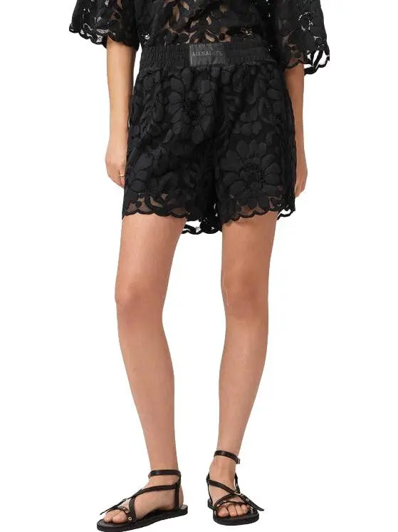 ALLSAINTS Amelie Lace Shorts - Black