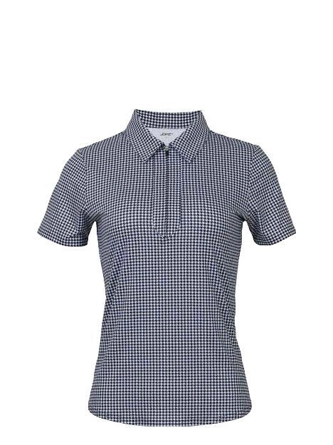 JOFIT Performance Golf Polo With Quarter-zip Closure - Mini Houndstth