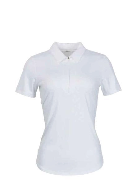 JOFIT Performance Golf Polo With Quarter-zip Closure - White