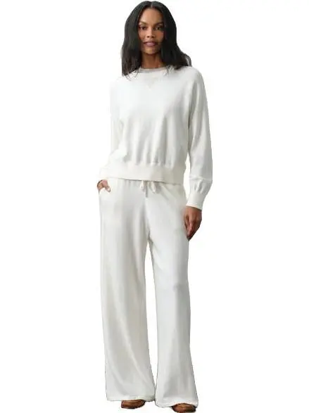 Naked Cashmere Ashlyn Cotton Cashmere Track Pants - Ecru