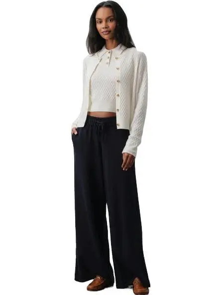 Naked Cashmere Beatrice Cashmere Cableknit Cardigan - Ecru