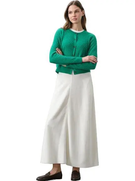 Naked Cashmere Beatrice Cashmere Cableknit Cardigan - Turf