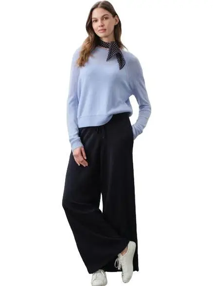 Naked Cashmere Rafaela Trompe L'oeil Layered Cashmere Crewneck Sweater - Cornflower