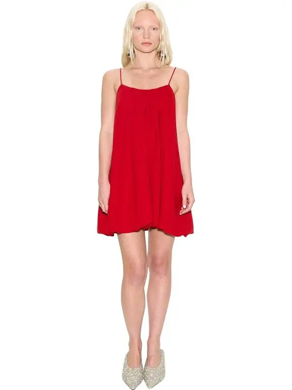 SIMONMILLER Cleo Crepe Mini Dress - Lucky Red
