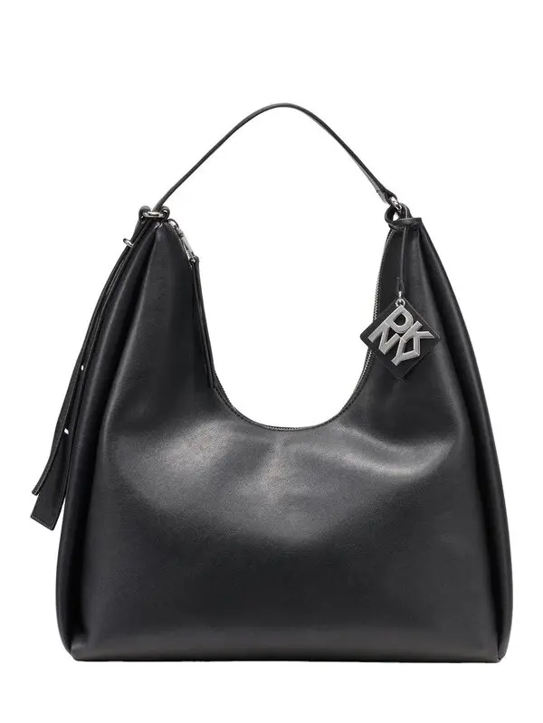 Dkny Elicia Large Hobo Bag - Black/silver
