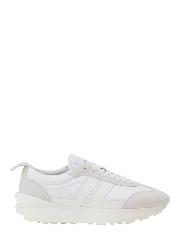 LANVIN Bumpr Nylon Sneakers With Jl Logo Detailing - White