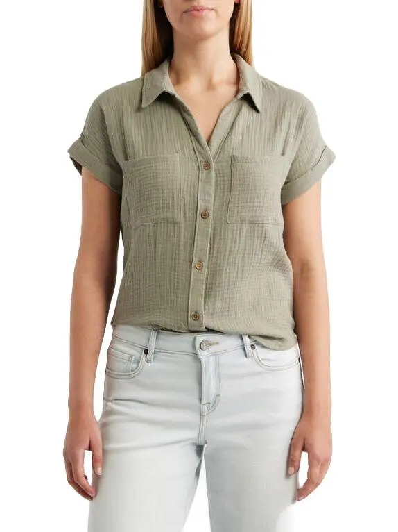 BEACHLUNCHLOUNGE Chicago Gauze Shirt - New Laurel