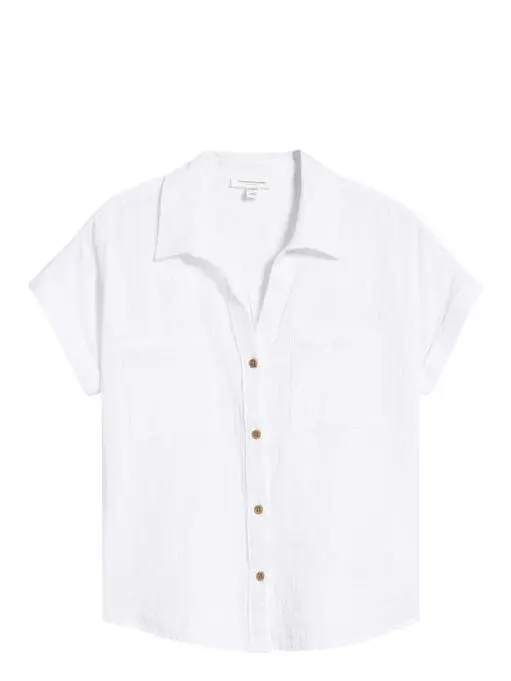 BEACHLUNCHLOUNGE Chicago Gauze Shirt - White