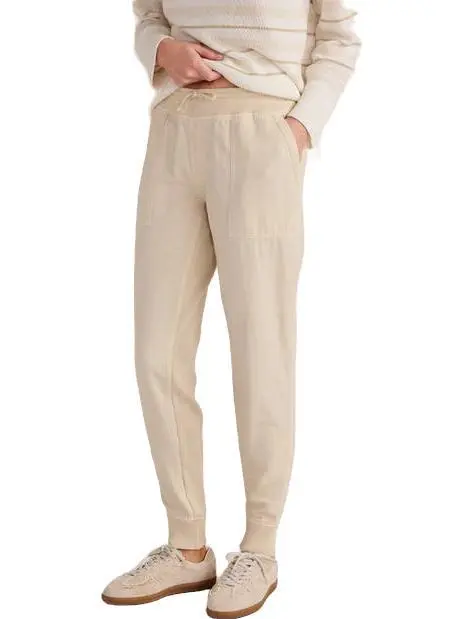 HAVEN WELL WITHIN The Effortless Twill Jogger - Garment Dye Misty Beige