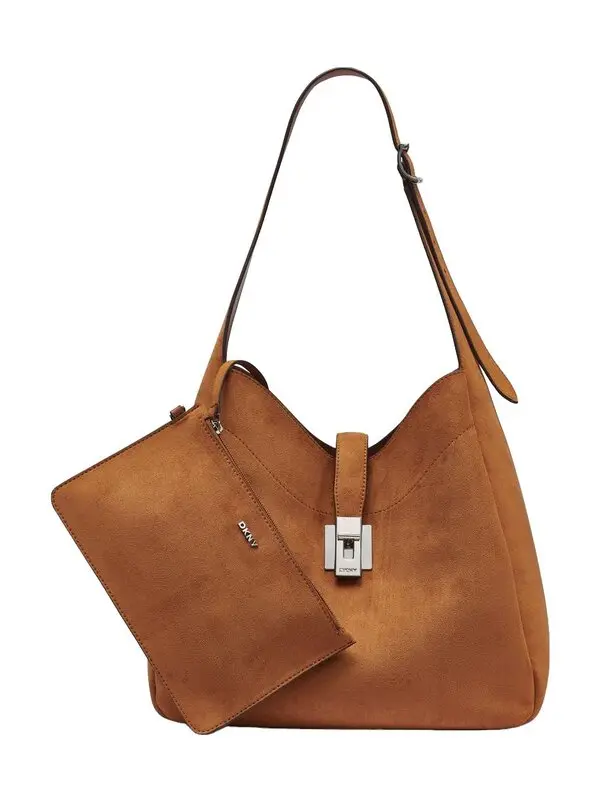 Dkny Daria Large Hobo Bag - Saddle