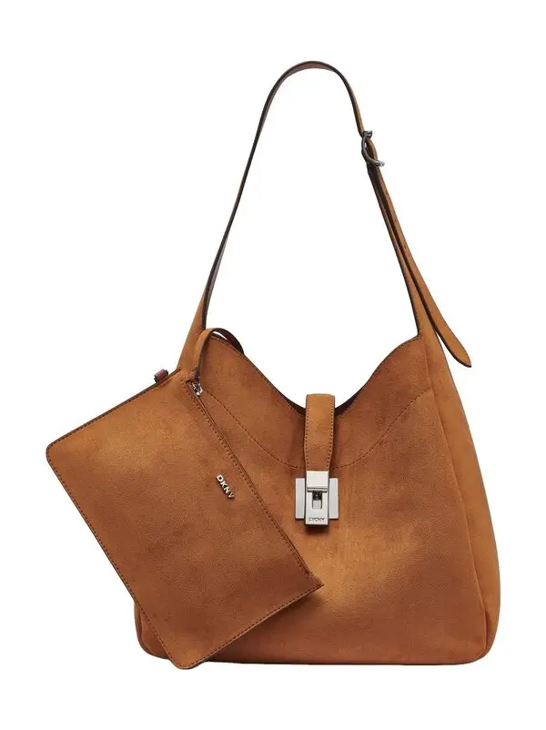 Dkny Daria Large Hobo Bag - Saddle