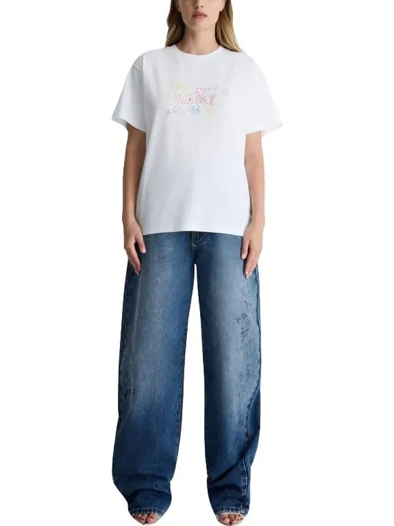 ROMY Sketch Graphic Tee - White Print