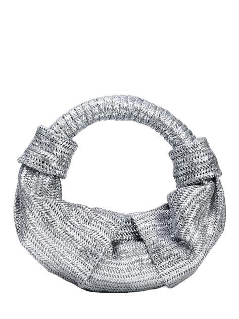 SIMONMILLER Raffia Lopsy Bag - Silver