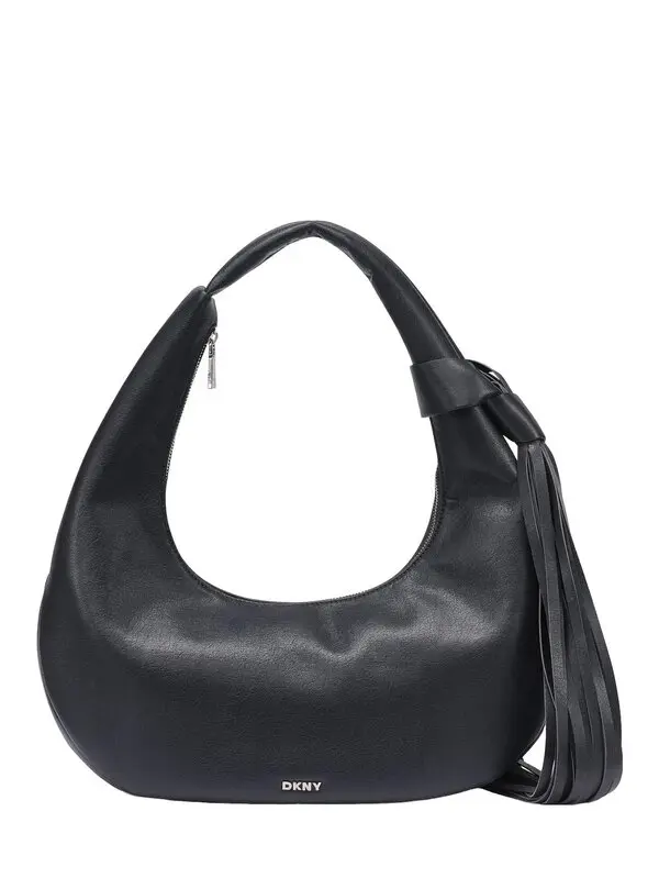 Dkny Hope Hobo Bag - Black/silver