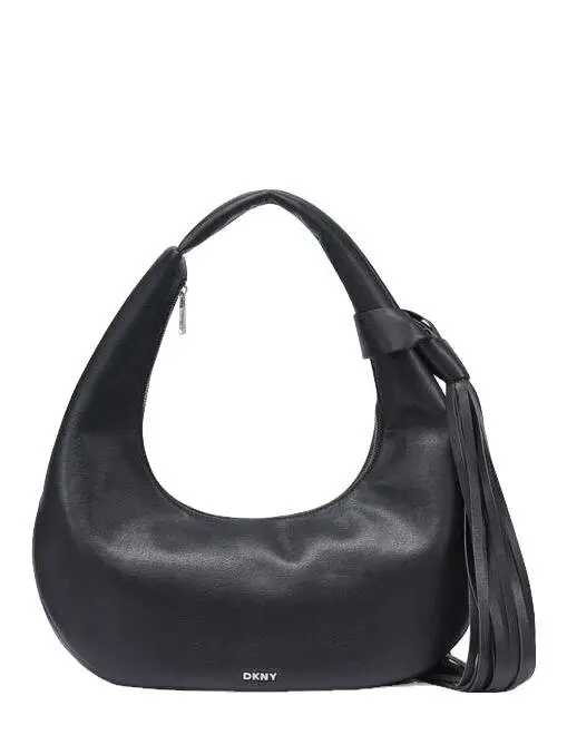 Dkny Hope Hobo Bag - Black/silver